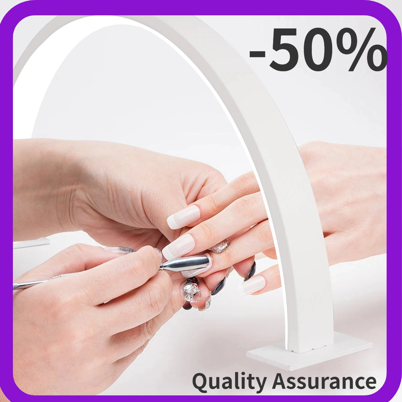 Beauty-Salon-Lighting-48W-LED-Half-Moon-Arch-Shape-Nail-Care-Light-Kit ...