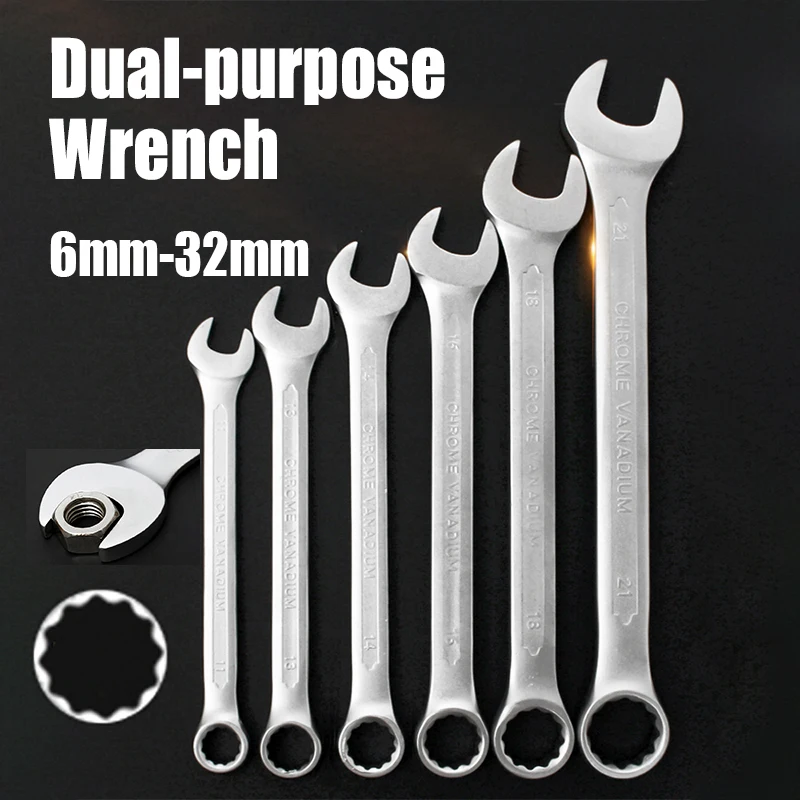 1PCS-6mm-32mm-Combination-Wrench-Dual-purpose-Wrench-Labor-saving-Anti-Slip-Metric-Universal ...
