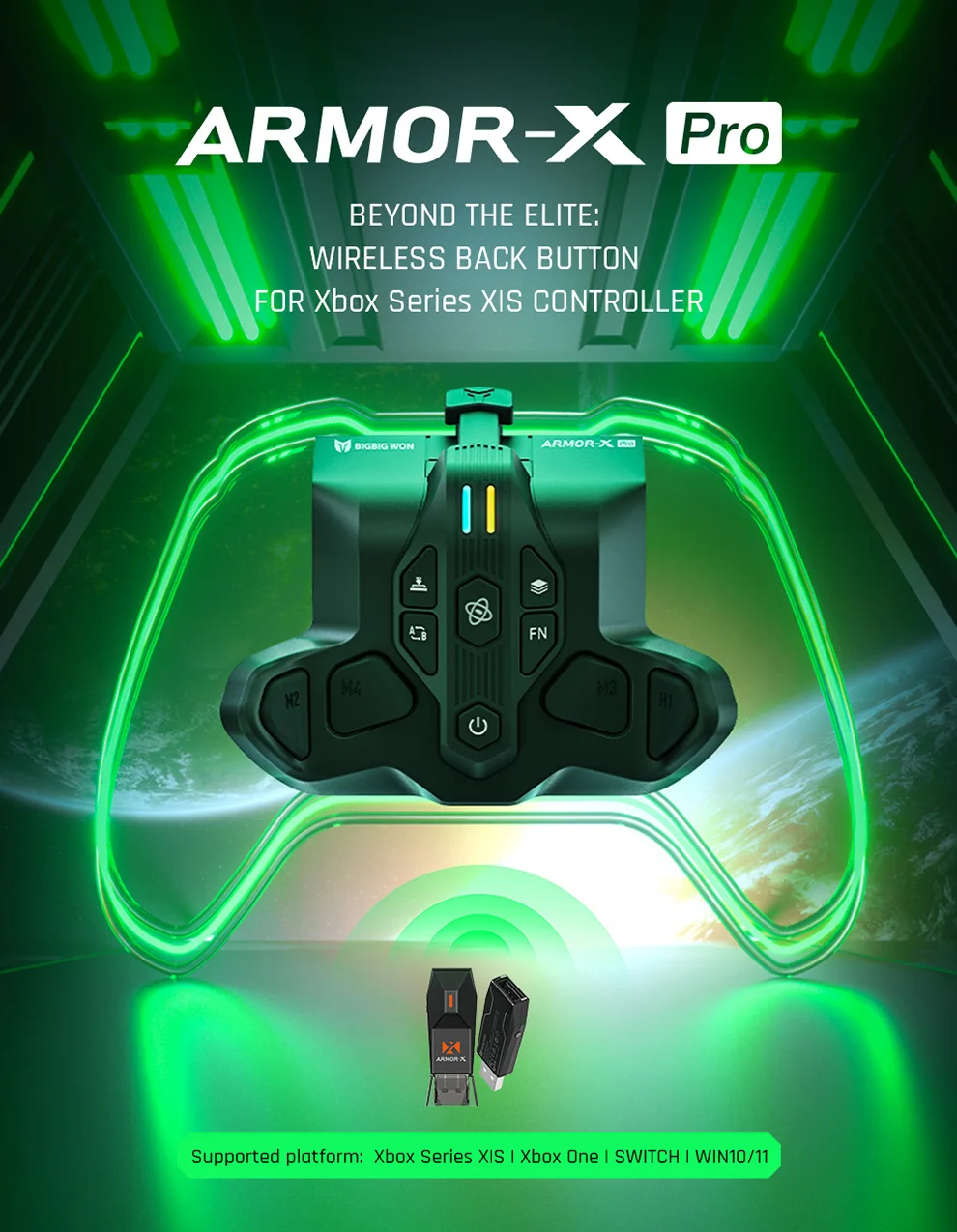 BIGBIG WON ARMOR X Pro Wireless Controller Paddles Back Button Rear ...