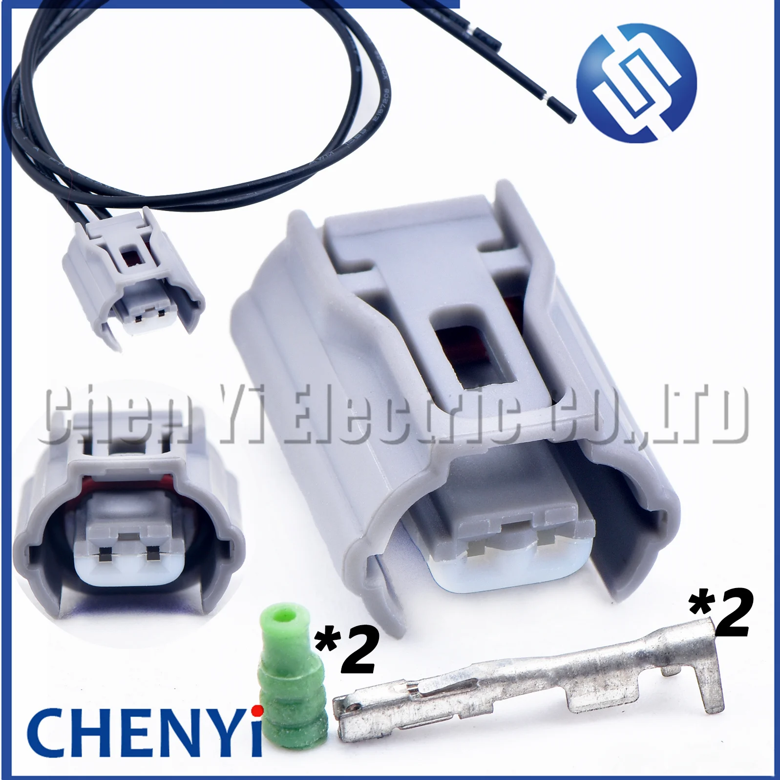 2 Pin Automobile waterproof connector side mirrors reverse mirror turn ...