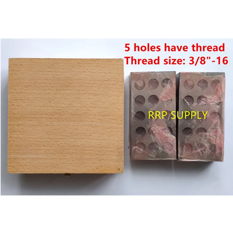 23 holes Precision 25-50-100mm Blocks, 1pair=2pcs, parallel clamping ...