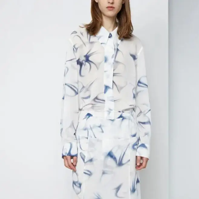 Office-Ladies-Fashion-Shirts-Print-Long-Sleeve-Thin-Chemise-Casual ...