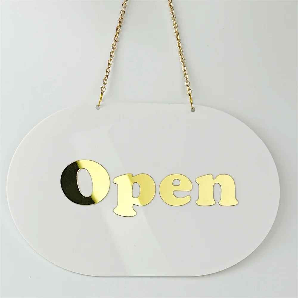 Open Closed Hanging Sign Double Sides Acrylic Art Decoration Business ...