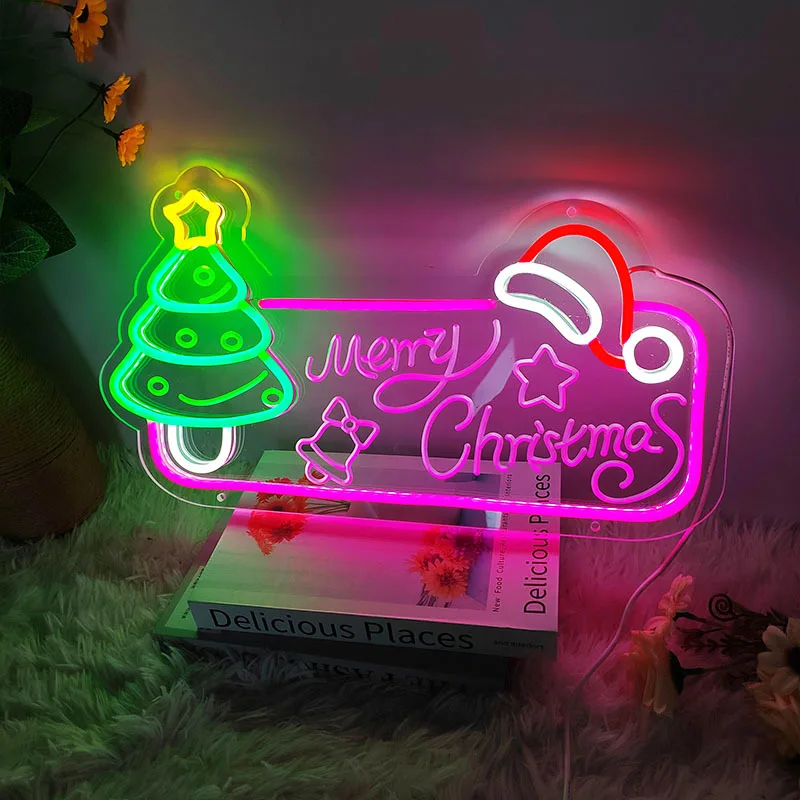 45cm-Merry-Christmas-tree-Neon-Light-LED-Sign-Lamp-Christmas-Decoration ...