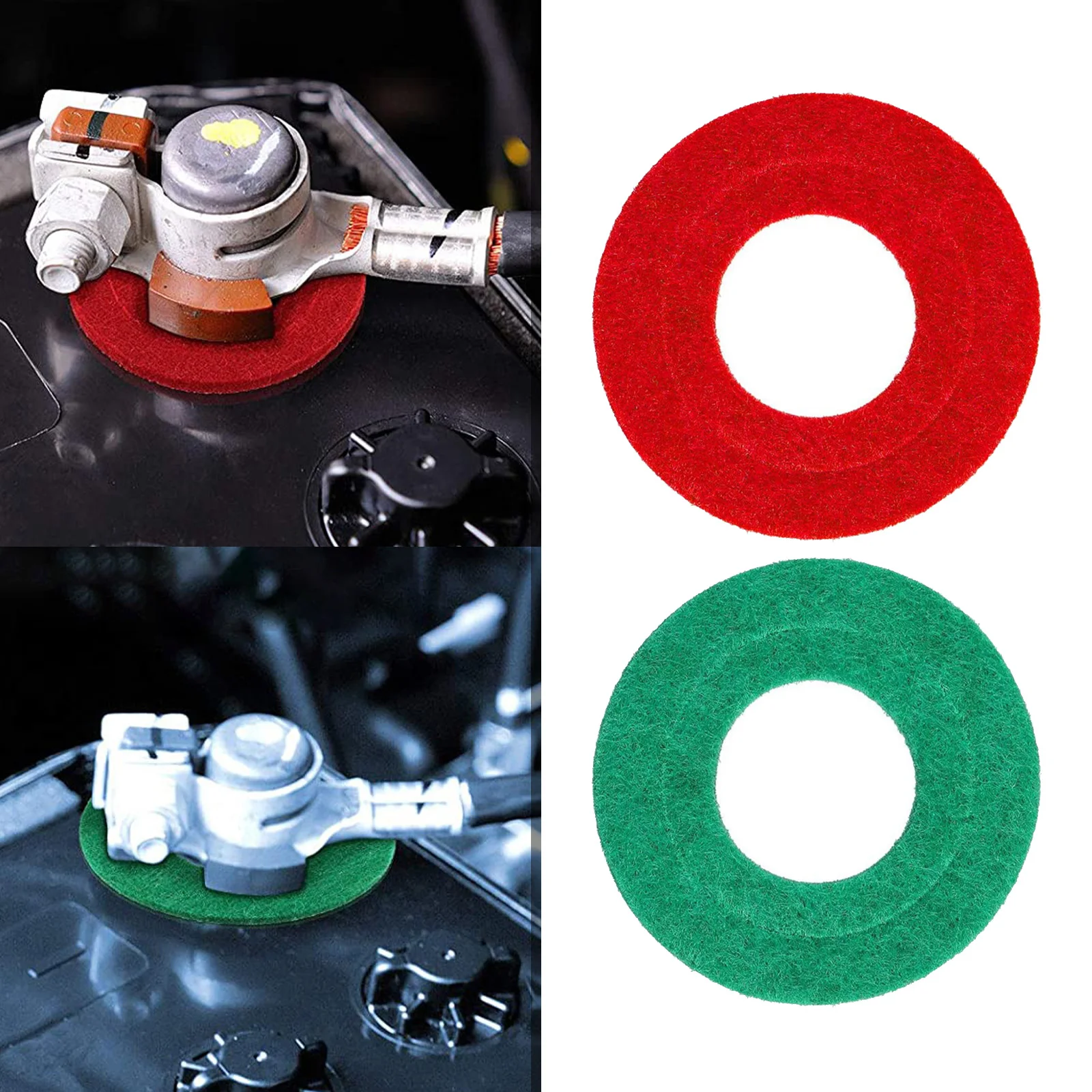 10pcs Bc2127 Battery Terminal Protector Anti Corrosion Auto Car Pad Gasket Vehicle Thick Felt Fiber Washer Ring Mat Accessories Batteries AliExpress