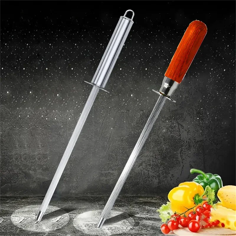 Haste-de-afiar-faca-12-Polegada-cozinha-afiar-faca-de-a-o-afiar-a-o ...