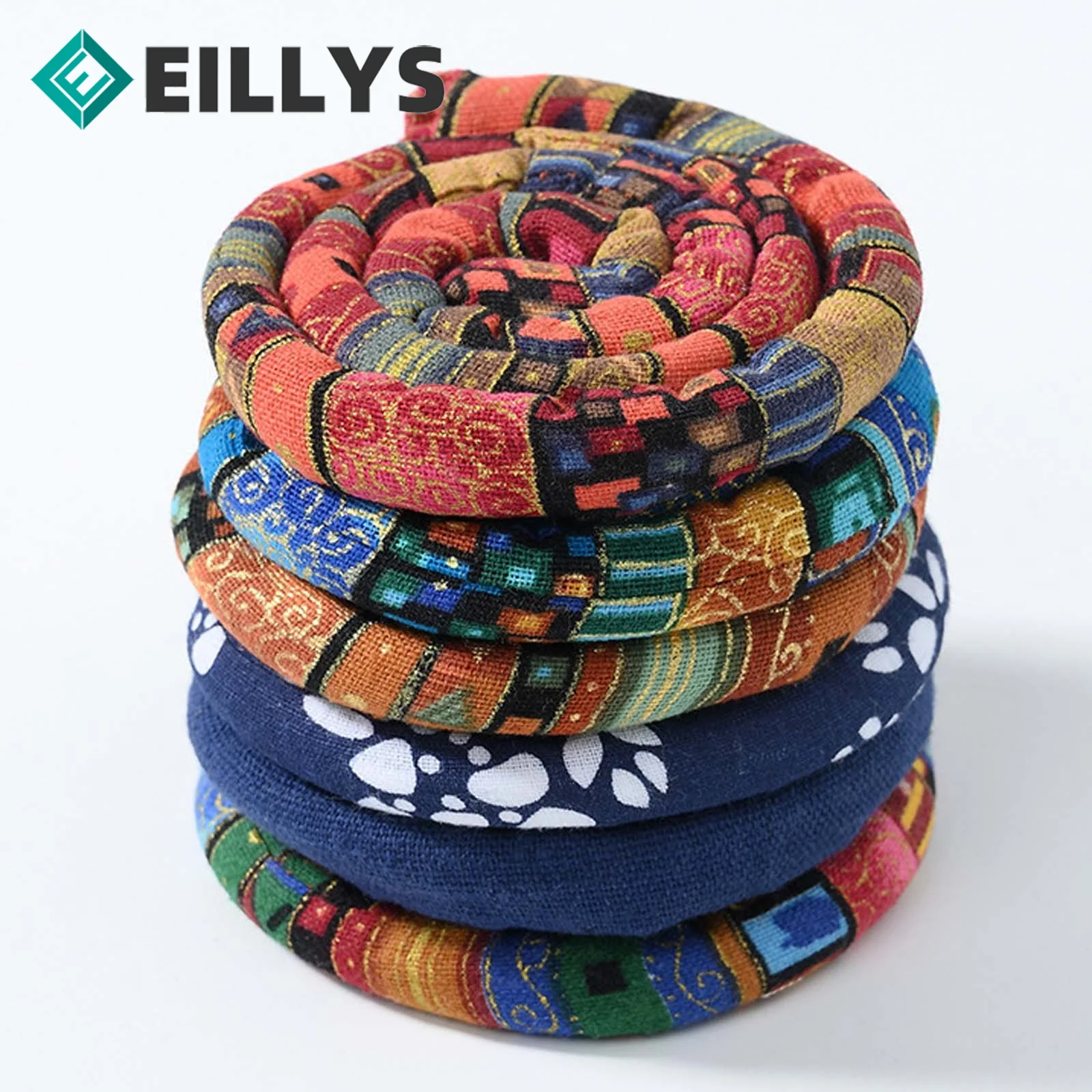 Ethnic-Style-Hair-Rope-Spiral-Lock-Horsetail-Headband-Bendable-Hair ...