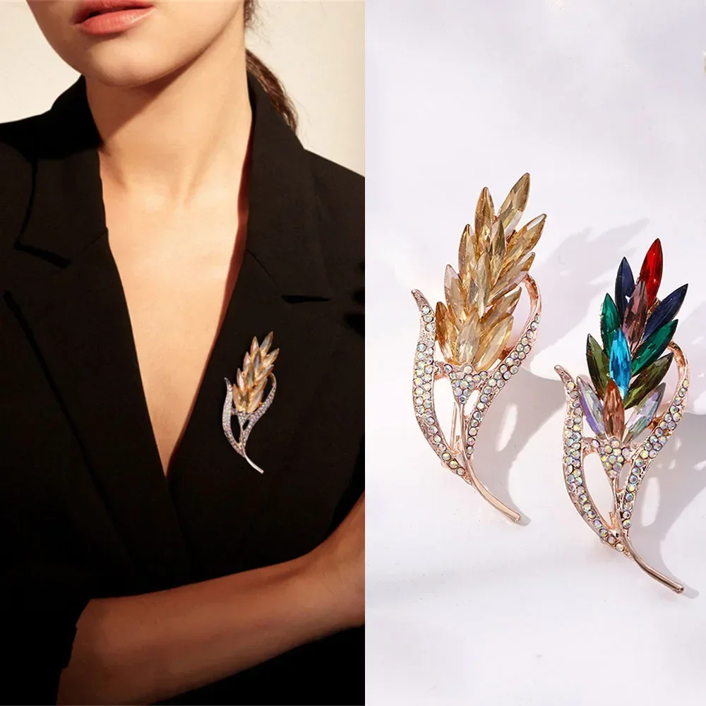 Colorful-Crystal-Wheat-Ear-Brooch-Pins-for-Suit-Shining-Women-s ...