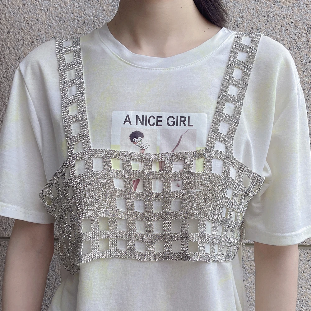 Luxury Fashion Sparkling Rhinestone Cutout Body Chains Women's ...