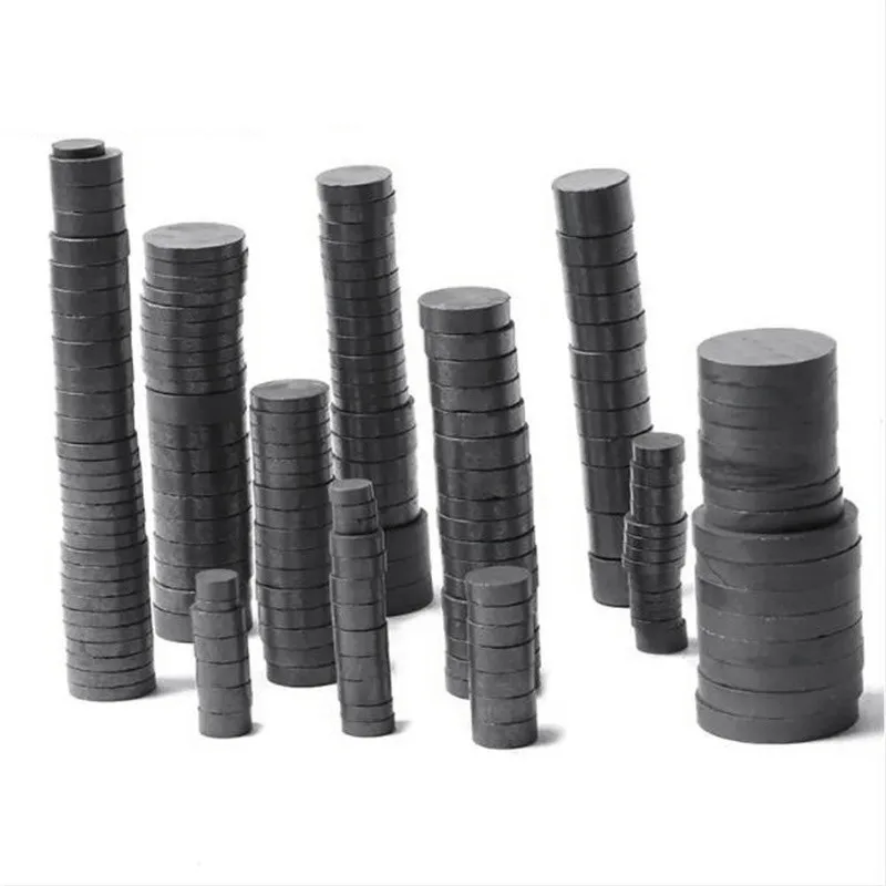 10 pièces (8X3) - Petit aimant rond noir Aimant en ferrite pour ...