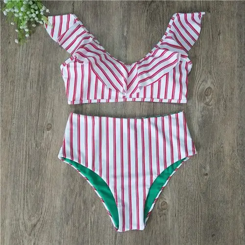 Biquinis femininos biquini biquini split stripe sexy split micro ...