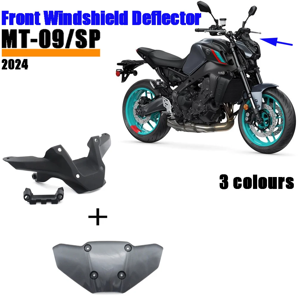 MT-09-Front-Windshield-Wind-Deflector-Support-Polyvalent-Windscreen-For ...