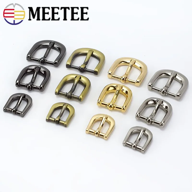 Meetee 4/10pcs 11/15/20mm Metal Pin Buckles Handbag Strap Belt Buckle ...