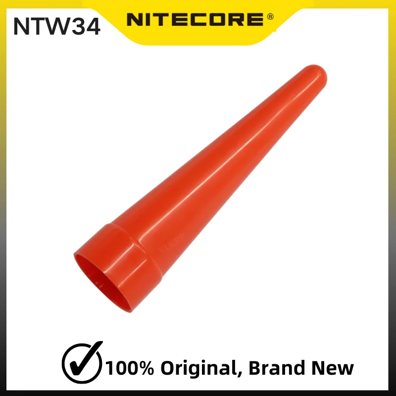 Nitecore-NTW34-Led-Flashlight-Diffuser-Traffic-Wand-Red-Tip-Cone-For ...