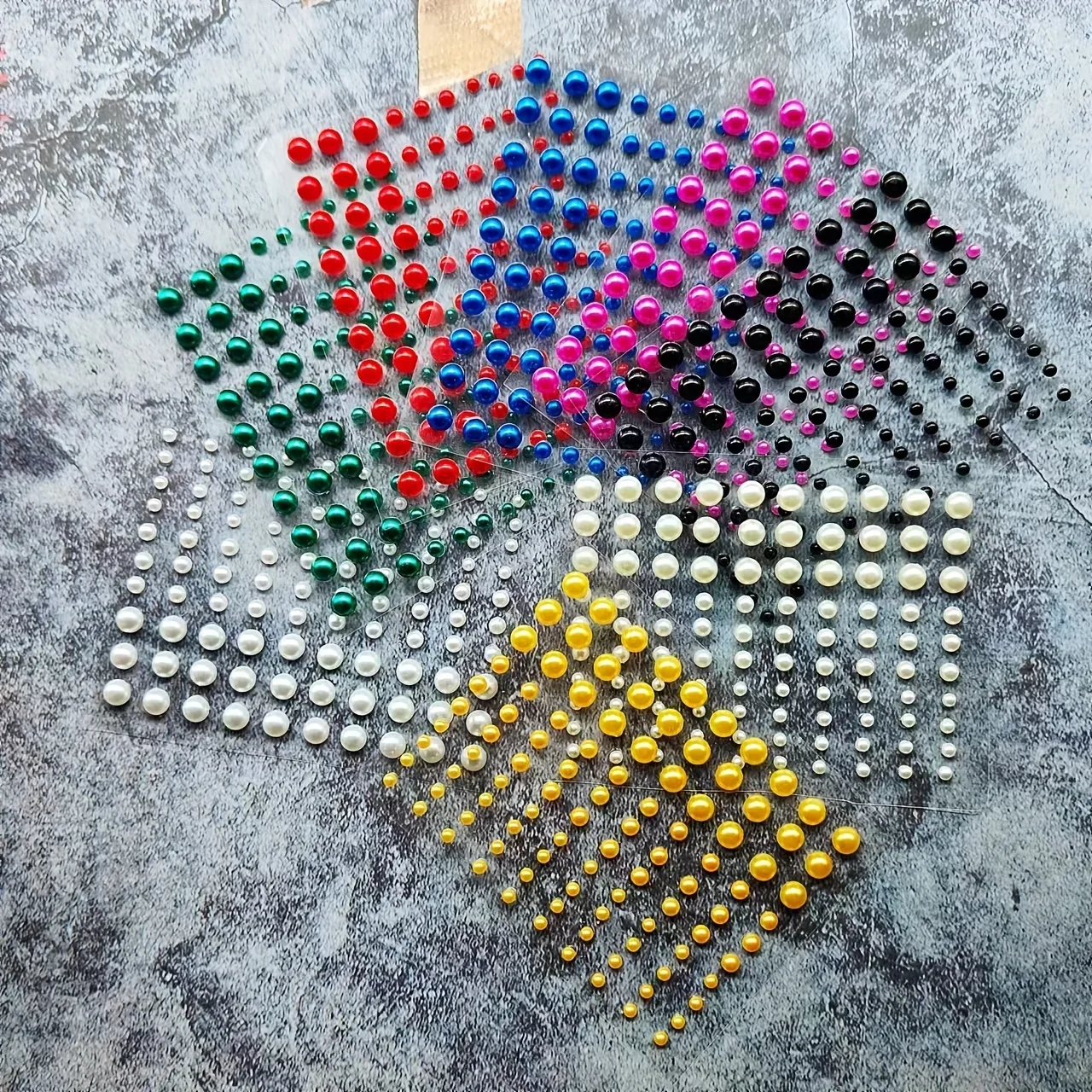 100-pieces-1-sheet-of-self-adhesive-imitation-pearl-stickers-shiny ...