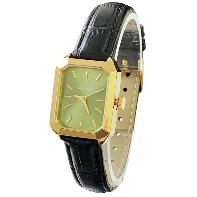PABLO RAEZ Top New Luxury Women Watch Square Yellow Golden Wristwatch ...