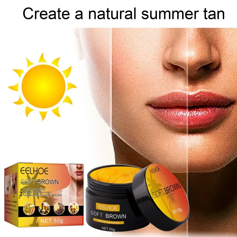 Deep Dark Suntan Quick Self-Tanning Cream Men Women Summer Beach Self ...