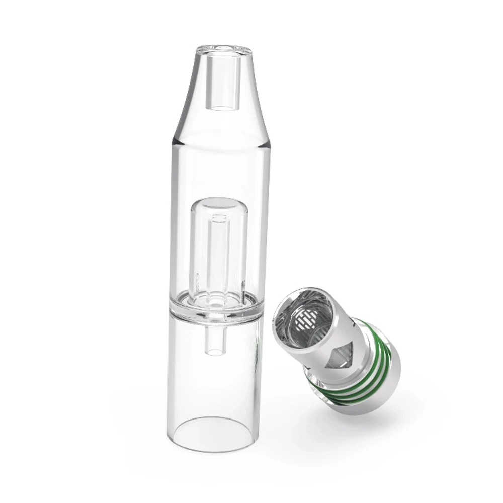 Longmada Crystal Atomizer Tank Dry Herb Vaporizer Quartz heating 3in1 ...