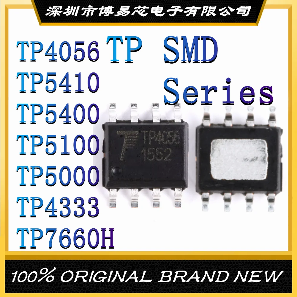 Original autêntico poder IC Chip, TP4056 TP5410 TP5400 TP5100 TP5000 TP4333 TP7660H SMD, Brand ...