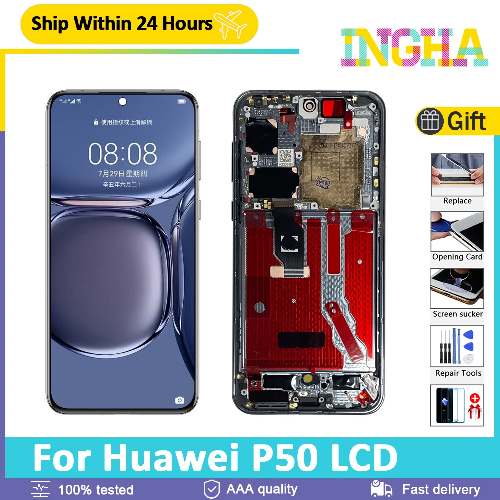 Original-OLED-6-5-For-Huawei-P50-LCD-Display-Touch-Screen-Digitizer ...