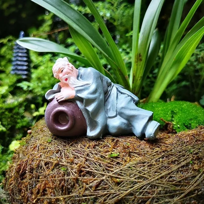 Ceramic-Fisher-Man-Aquarium-Ornaments-Ceramics-Old-Fish-Man-Landscape ...