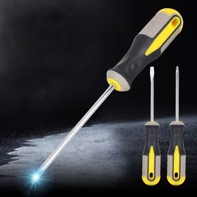 Slotted Phillips Screwdriver Long Flat Blade Cross-Head Design Magnetic ...