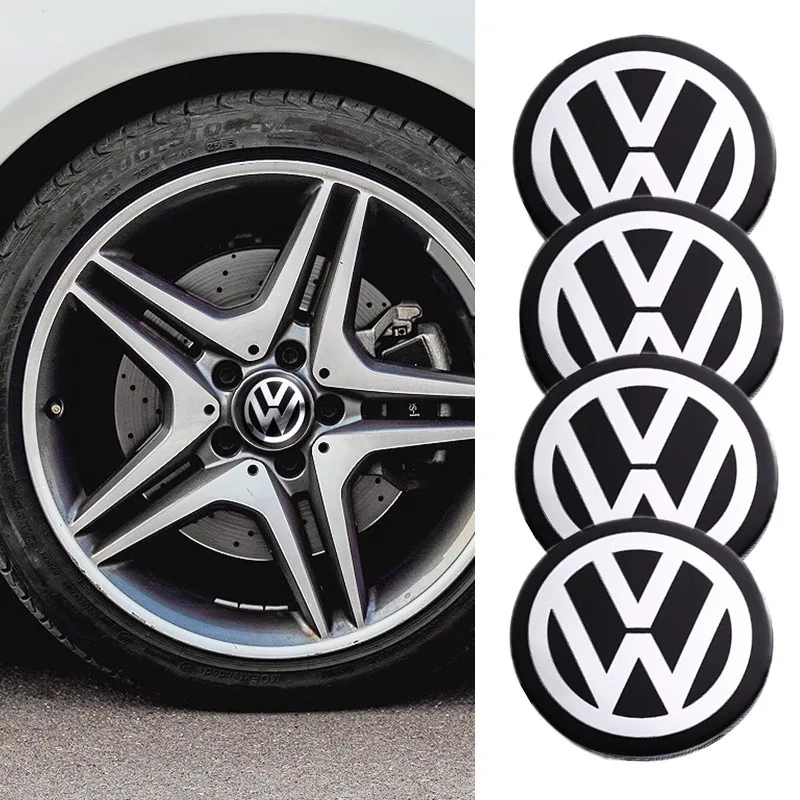4PCS-Car-Wheel-Center-Decal-Hub-Sticker-Styling-For-VW-Golf-5-6-7-Polo ...