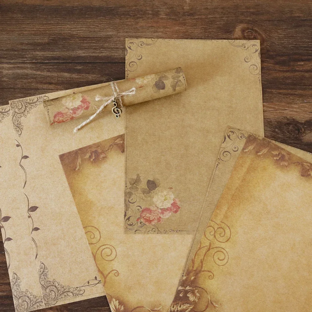 Europe Style Kraft Envelope Letter Paper With Rope Vintage Letter ...