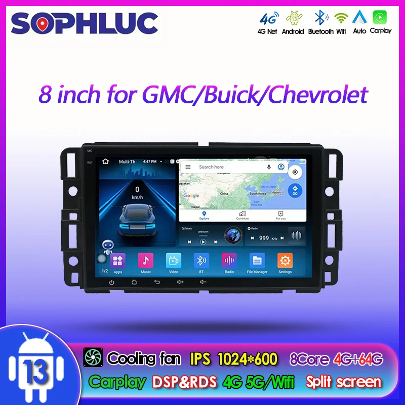 8-Inch-Android-Auto-GPS-Navigation-Systems-for-Buick-Encore-Chevrolet ...