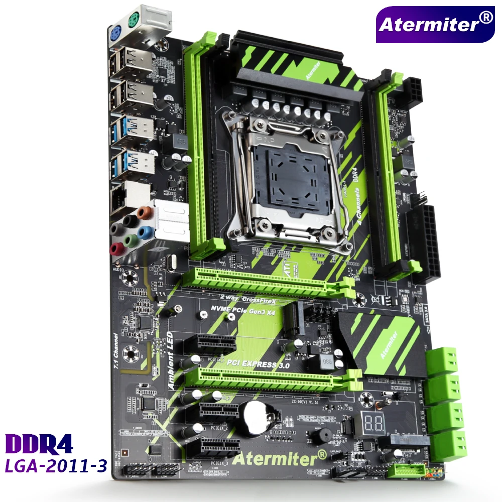 Atermiter X99 LGA2011-V3 Professional 4 Channel DDR4 Desktop Computer ...