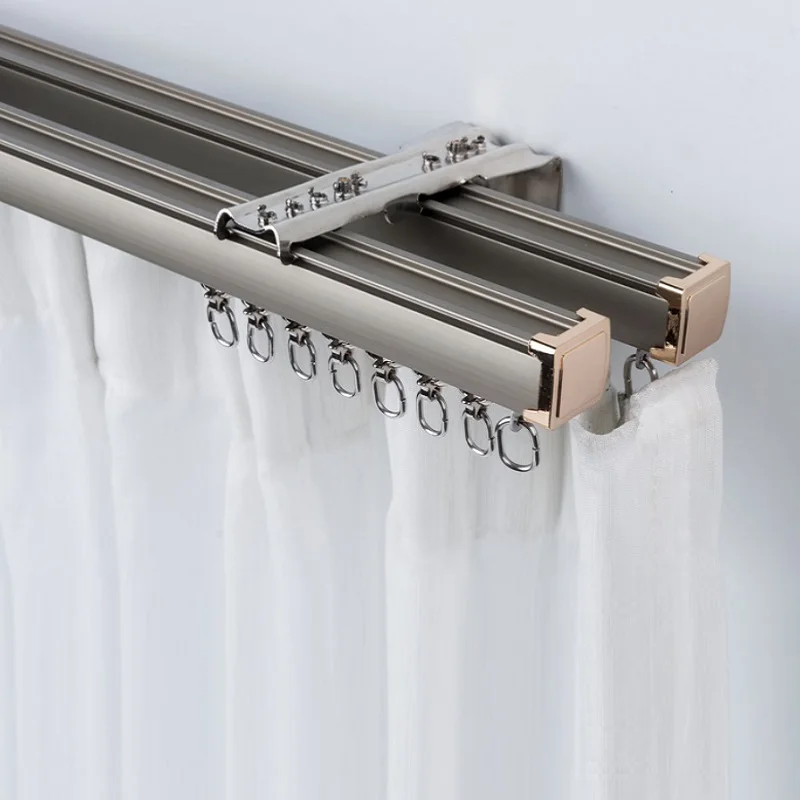 Luxury-Curtain-Track-Single-or-Double-Aluminium-Rail-Rod-Customized ...