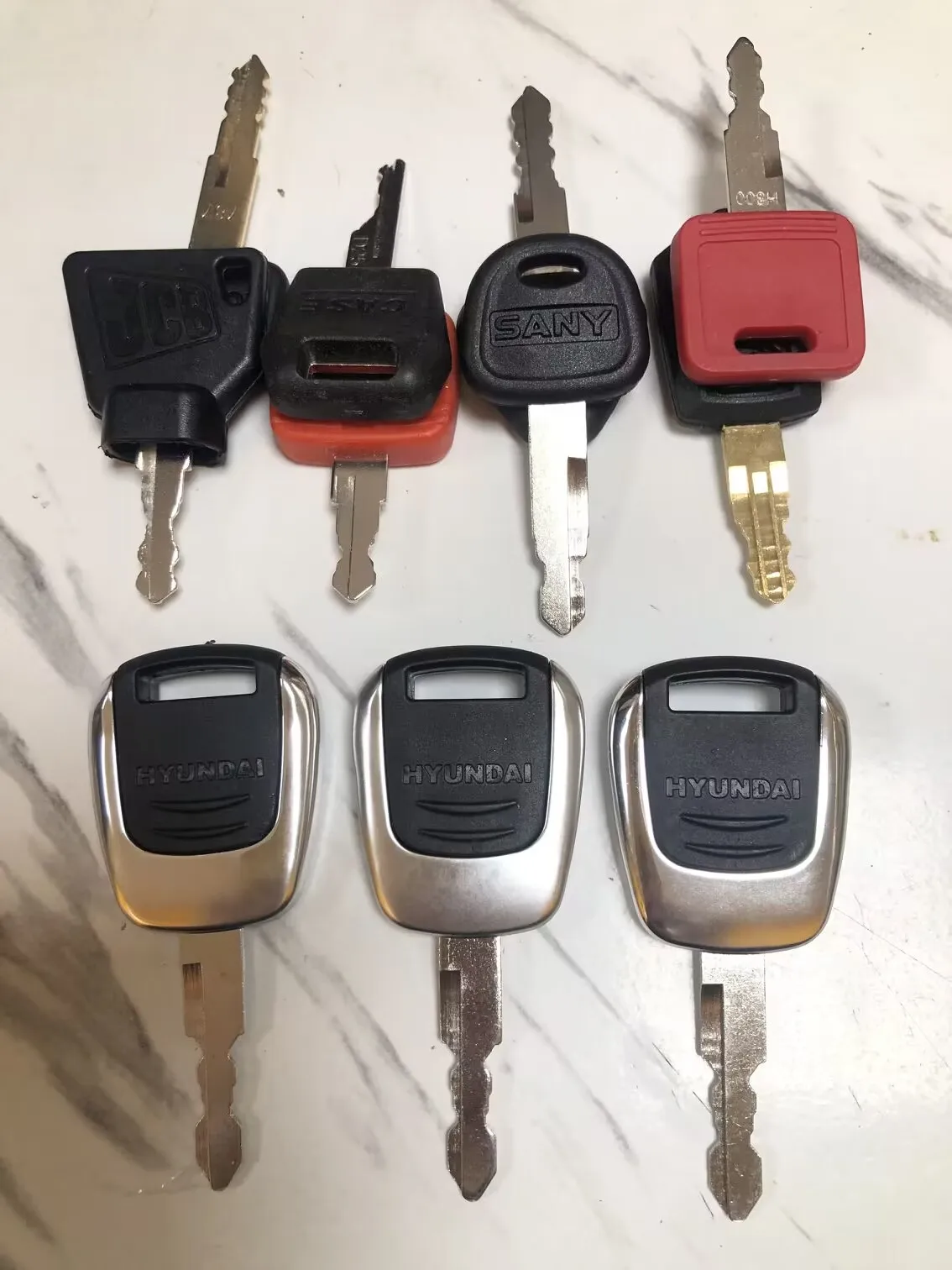 11pcs Excavator Key for Komatsu Hyundai JD Sany JCB Case| | - AliExpress
