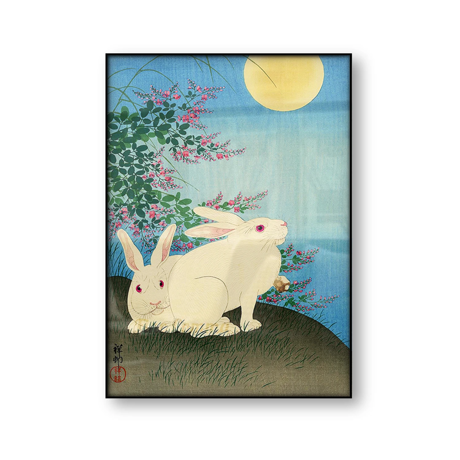 Japanese Rabbit On The Moon