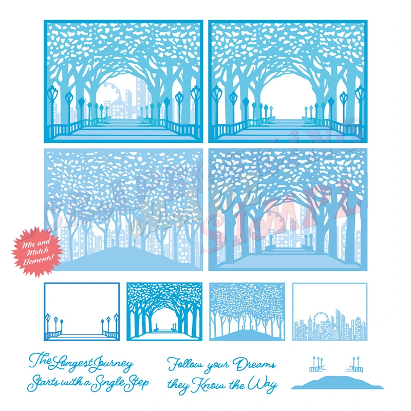 Forest-Pathway-Background-2022-New-Metal-Cutting-Dies-Scrapbooking-for ...