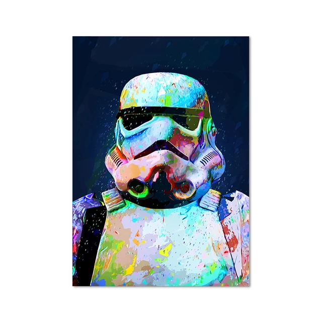 Star Wars Poster Watercolor R2-D2 Prints Sci-Fi Kids Boys Birthday Gift ...