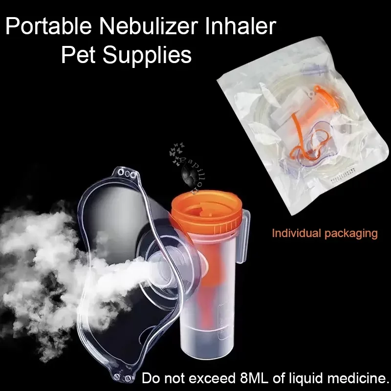 Portable-Nebulizer-Inhaler-Mask-Filter-Spray-Cup-Kits-Veterinary ...