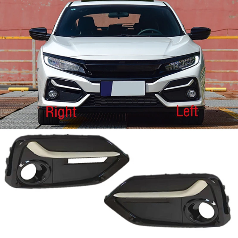 For-Honda-Civic-Hatchback-2020-2021-Car-Front-Bumper-Fog-Light-Lamp ...