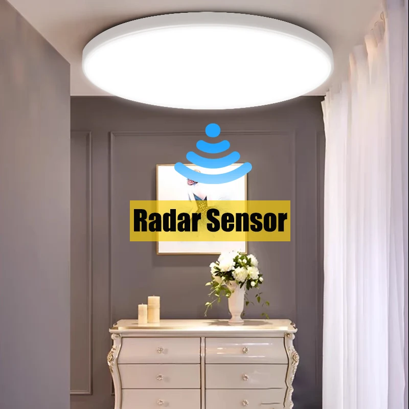 Radar-Sensor-Led-Ceiling-Lamp-Hallway-Motion-Sensor-Led-Panel-Light ...