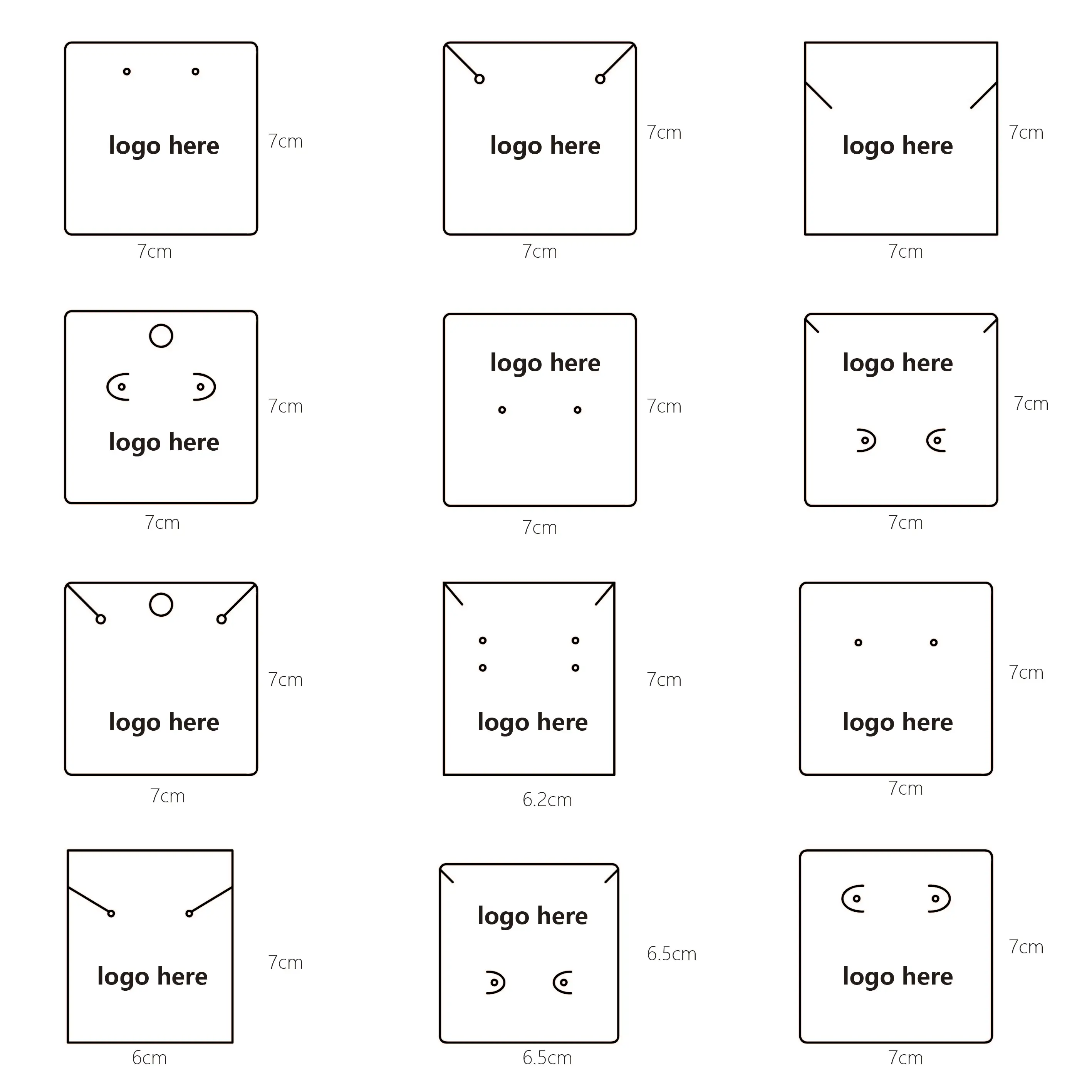 100PCS-Kraft-Paper-Hot-Stamping-Printing-Custom-Logo-Personalize ...