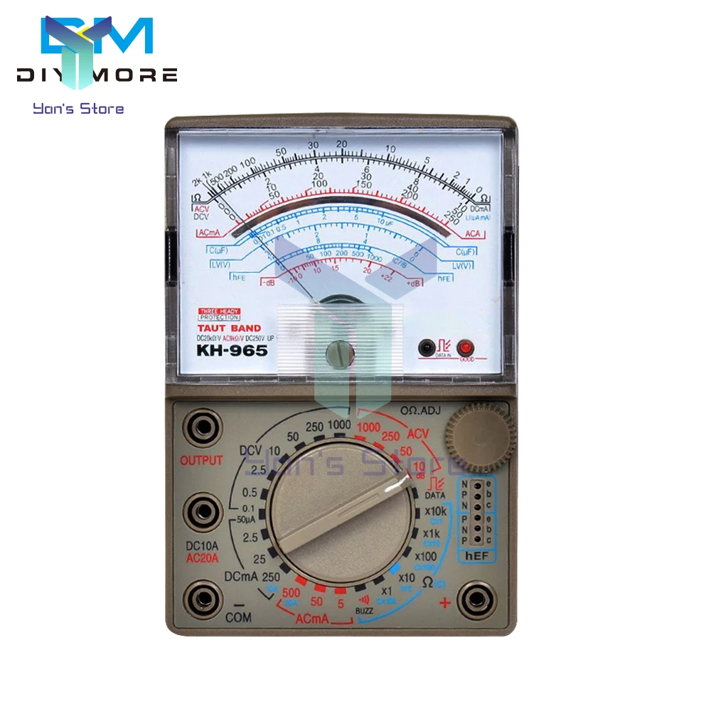 DM-KH-965-Multimeter-DC-AC-Voltage-DC-Current-10A-Tester-Resistance ...