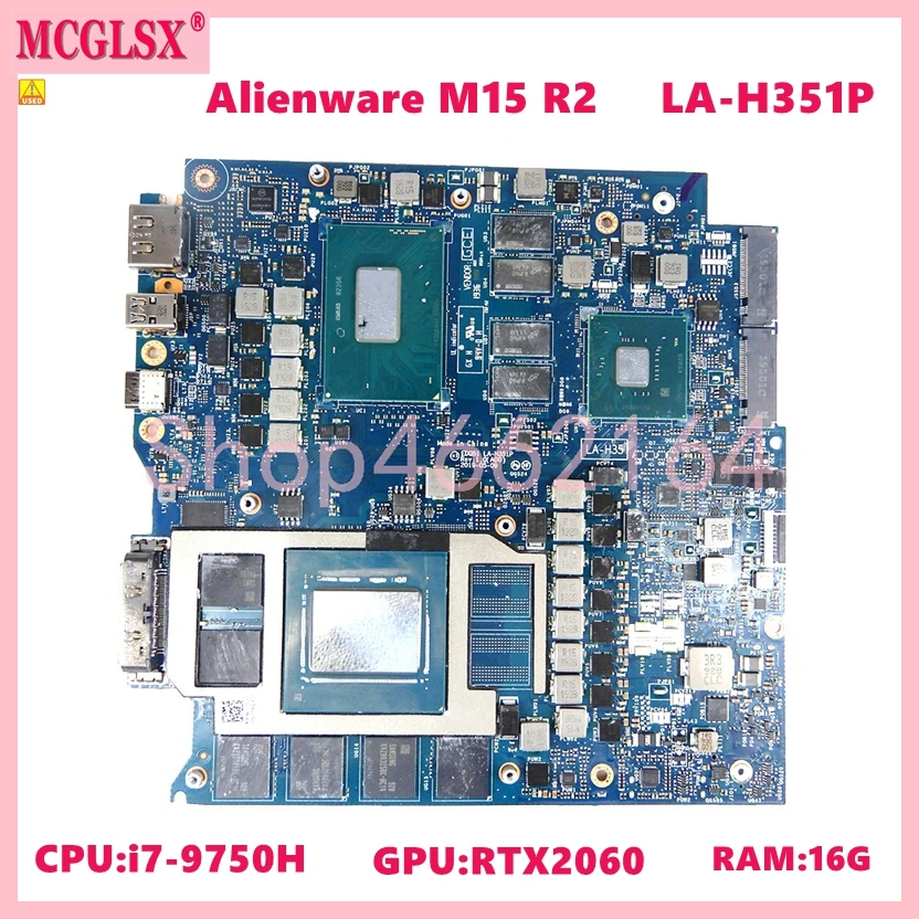 LA H351P i7 9750H CPU RTX2060 V6G GPU 16G RAM CN: 0PY87P Notebook ...