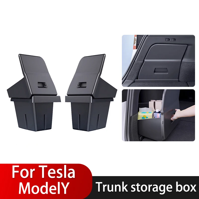 Car-Trunk-Side-Storage-Box-For-Tesla-Model-Y-Hollow-Cover-Organizer-TPE ...