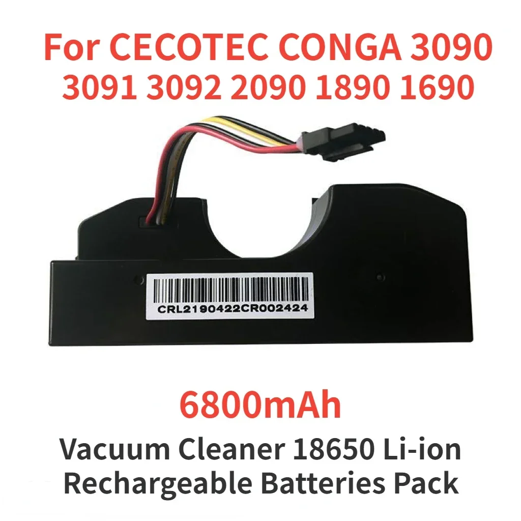 100-Original-6800mAh-Vacuum-Battery-for-CECOTEC-CONGA-3090-CONGA-3091 ...