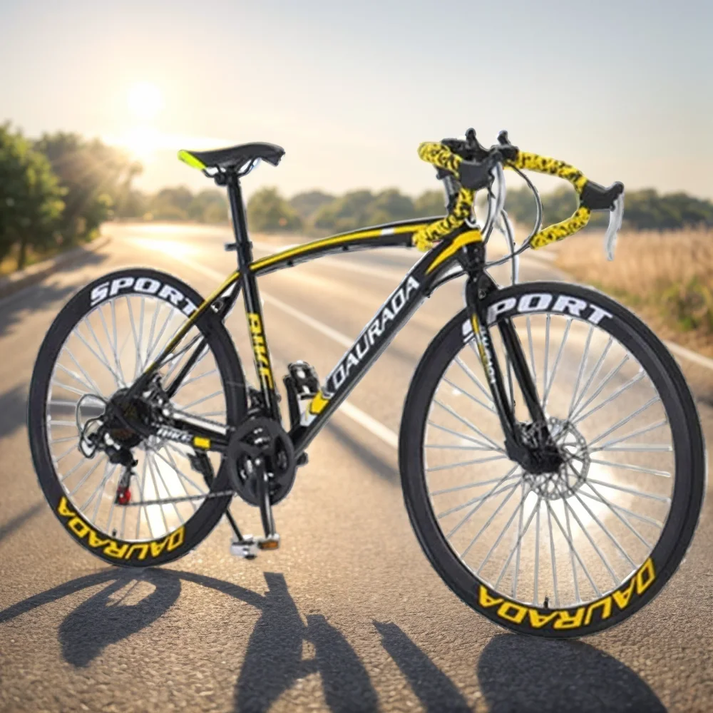 700c-road-bicycle-high-carbon-steel-frame-Road-Racing-Bike-dual-disc ...