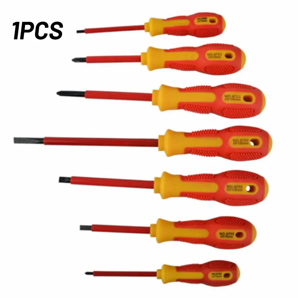 1pcs-Electrical-Hand-Screwdriver-Insulated-Flat-Cross-Head-Electrician ...