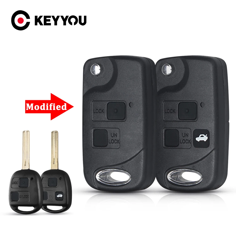 KEYYOU-2-3-Buttons-Modified-Remote-Car-Key-Shell-Case-for-Lexus-RX300 ...