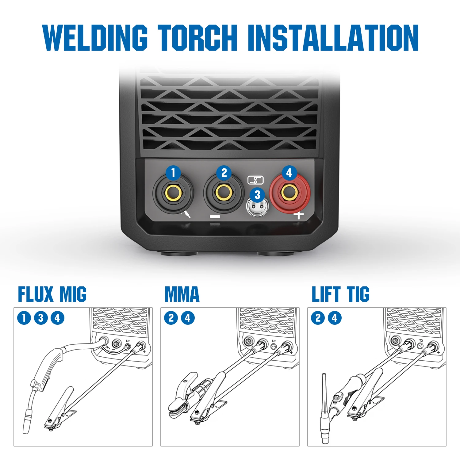Andeli Mig-250Me Mig/Lift Tig/Arc 3 1 Hegesztő Mig Hegesztés Gáz ...