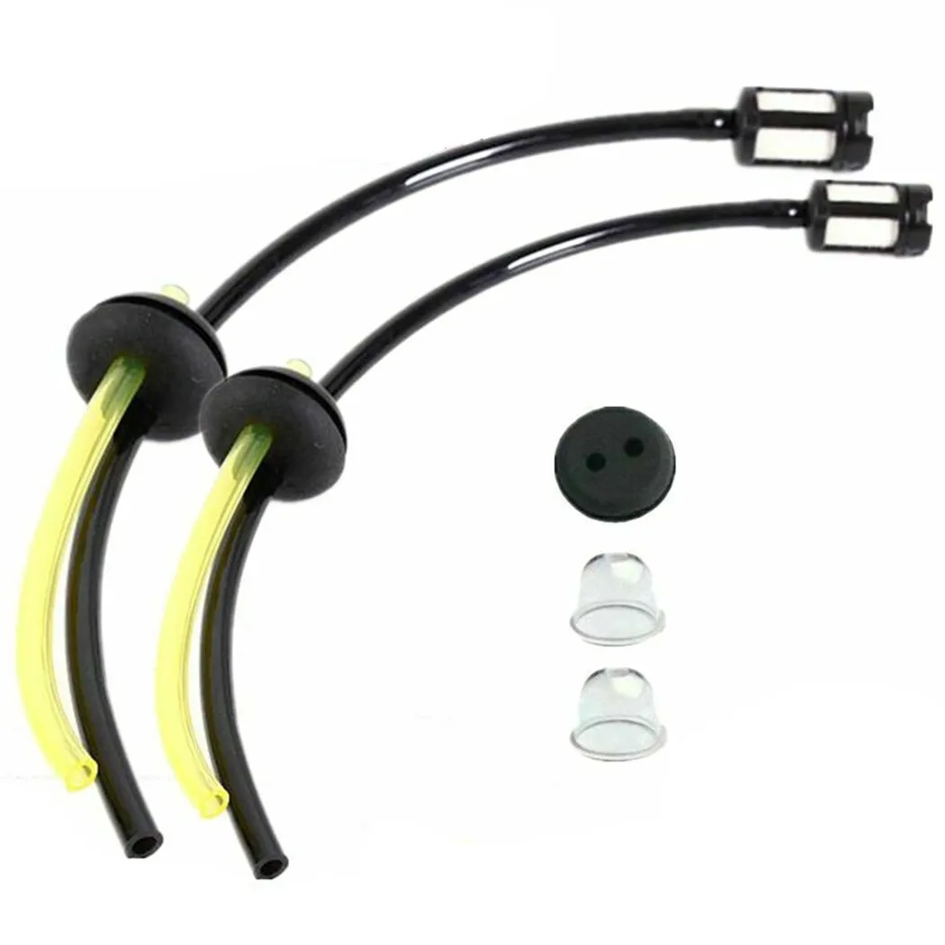2-Set-Grass-Trimmer-Fuel-Line-Filter-Kit-For-Brush-Cutter-Strimmer-Lawn ...