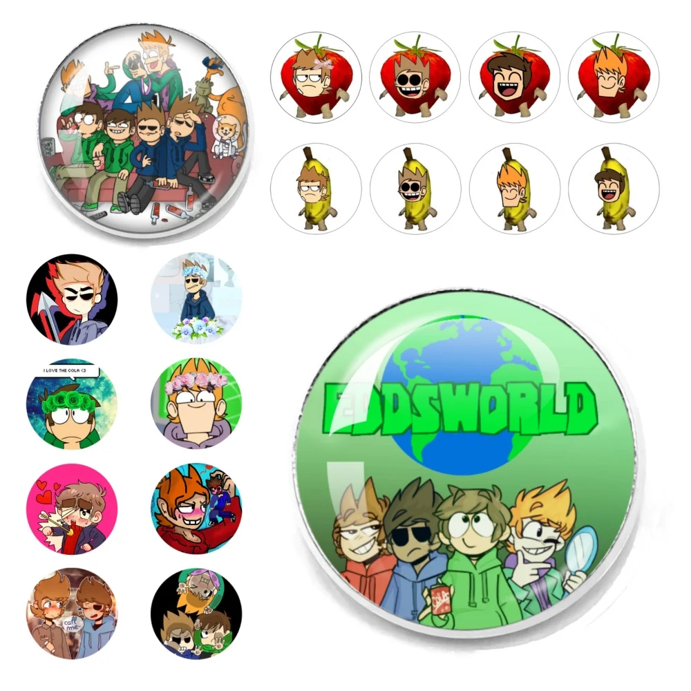 Eddsworld Series Creative Anime Pin Funny Meme Cartoon Brooch Badge Bag ...