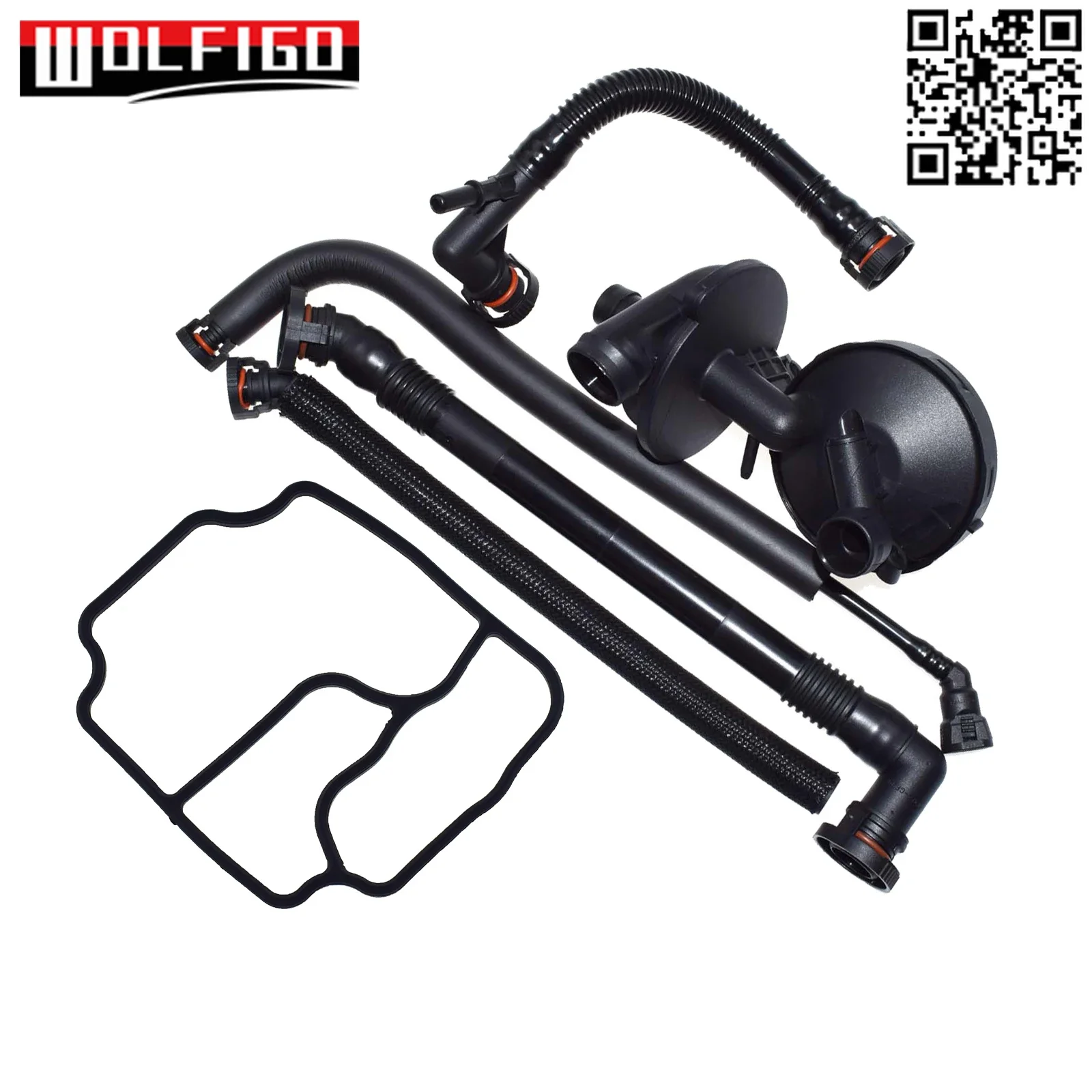PCV Crankcase Ventilation Oil Separator Hose Kit W/ OIL Filter GASKET ...